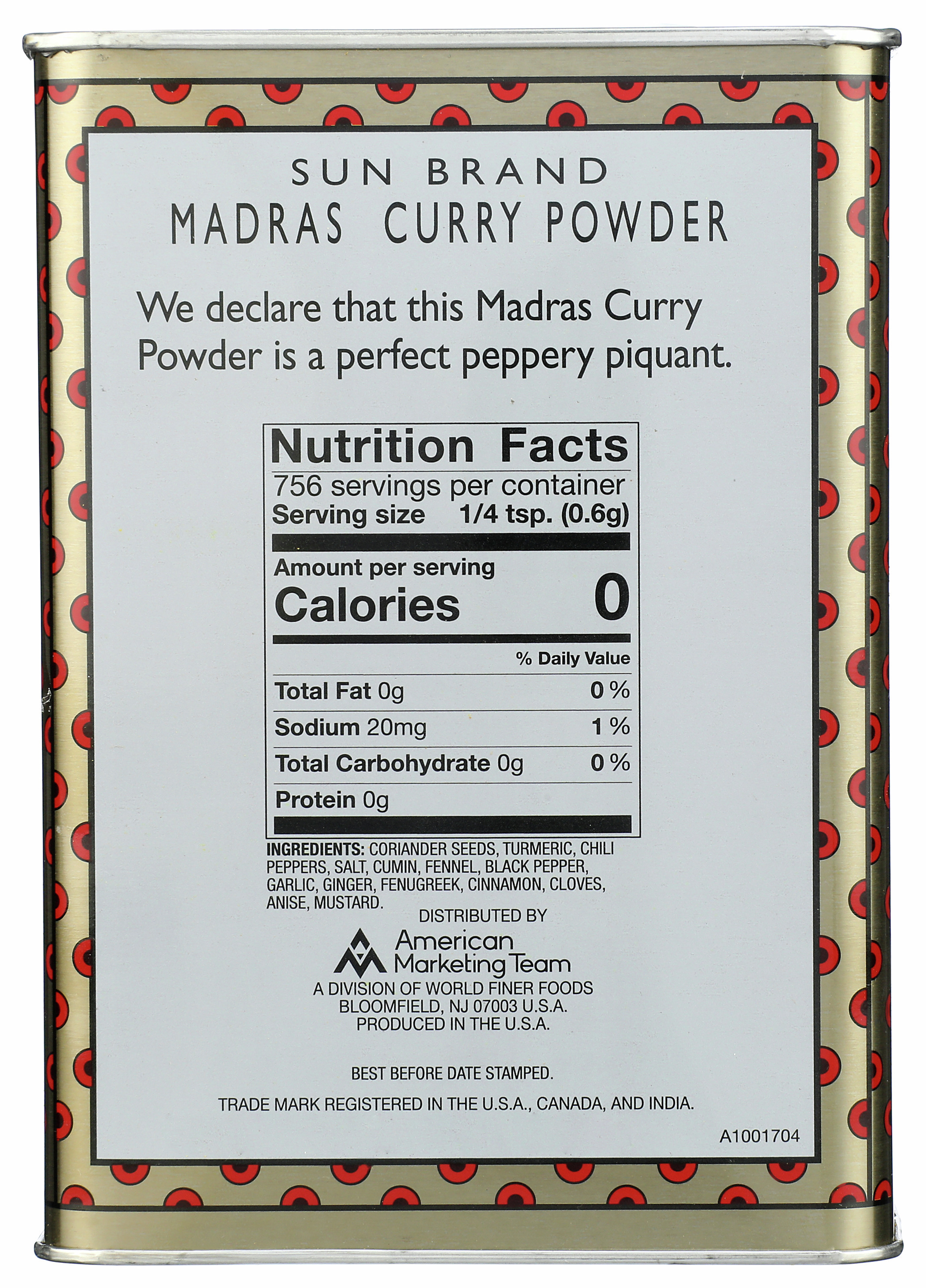 Madras Curry Powder - 16 OZ - World Finer Foods