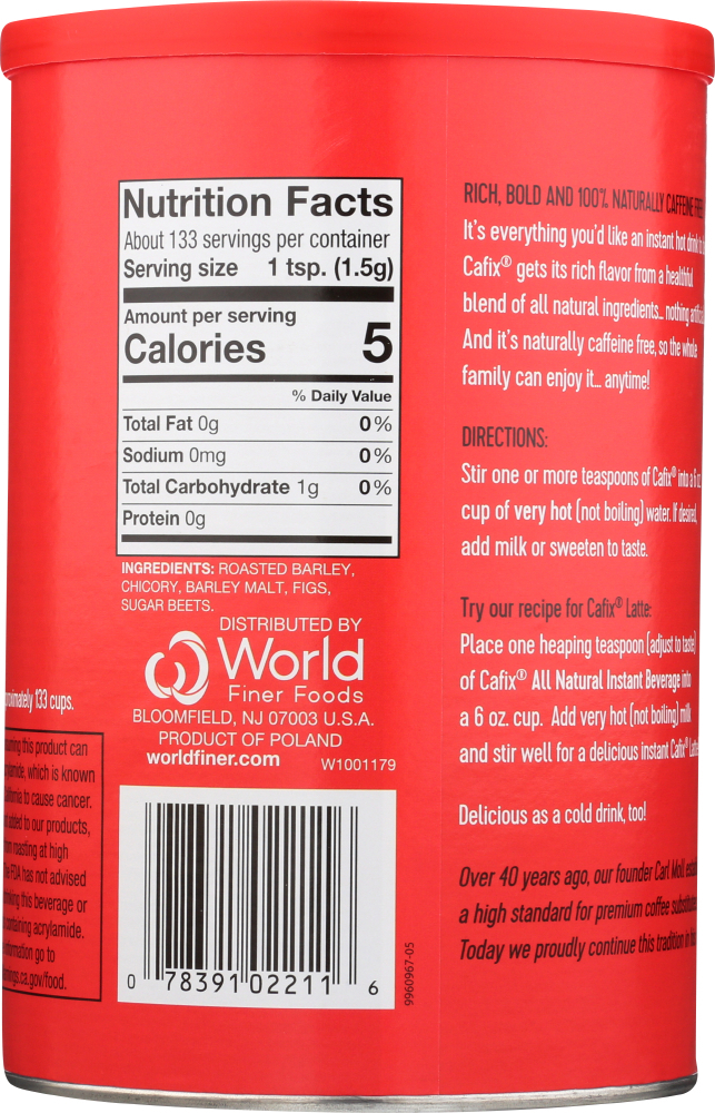 Cafix Instant Beverage Tins - World Finer Foods