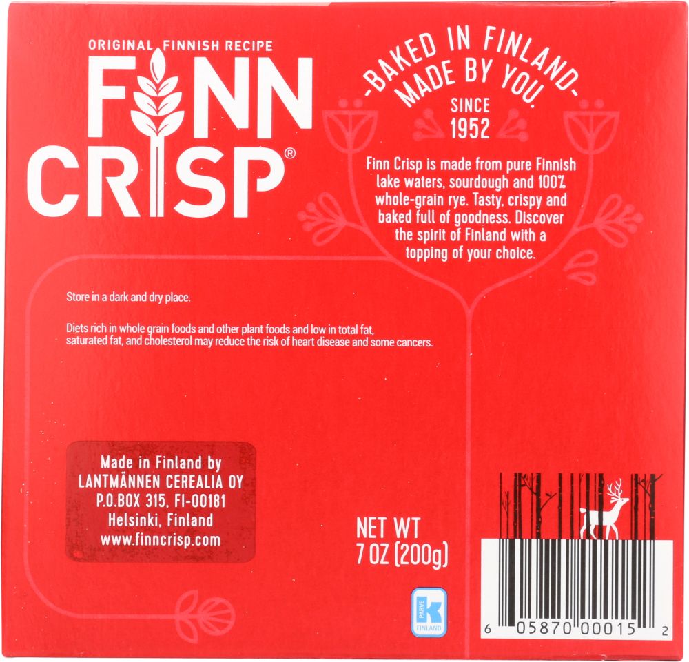 Original Thin Rye Crispbread - World Finer Foods