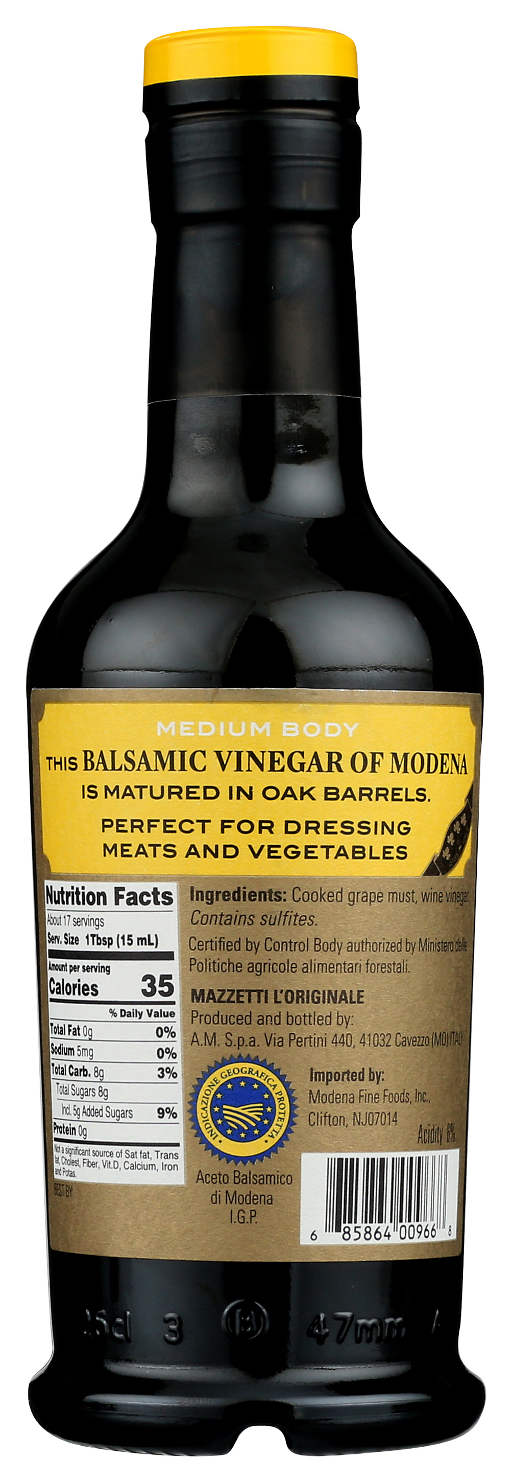 Balsamic Vinegar of Modena – 4 Leaf Gold Label Signature